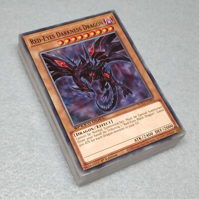Yugioh GX Shadow Rider Nightshroud 46 Card Deck Red Eyes Black Darkness ...