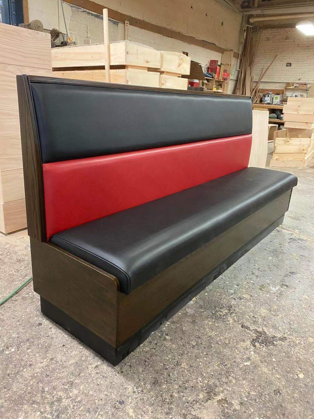 Wood With Horizontal Channel Back Booth On Sale | eBay