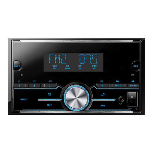 Double Din Car Radio In-Dash Bluetooth FM 2USB AUX Hands-free Stereo ...