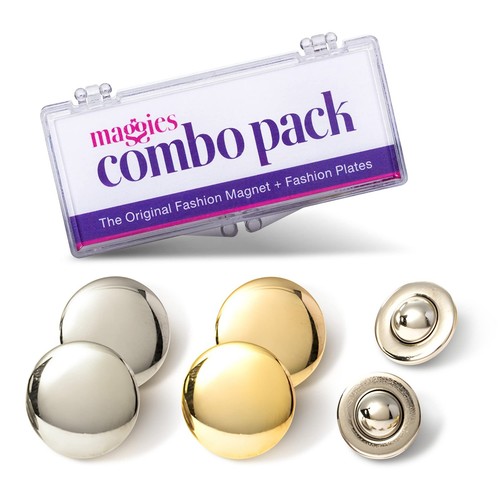Maggie Snaps Combo Pack, Magnetic Snap Buttons with 4 Fashion Plates ...