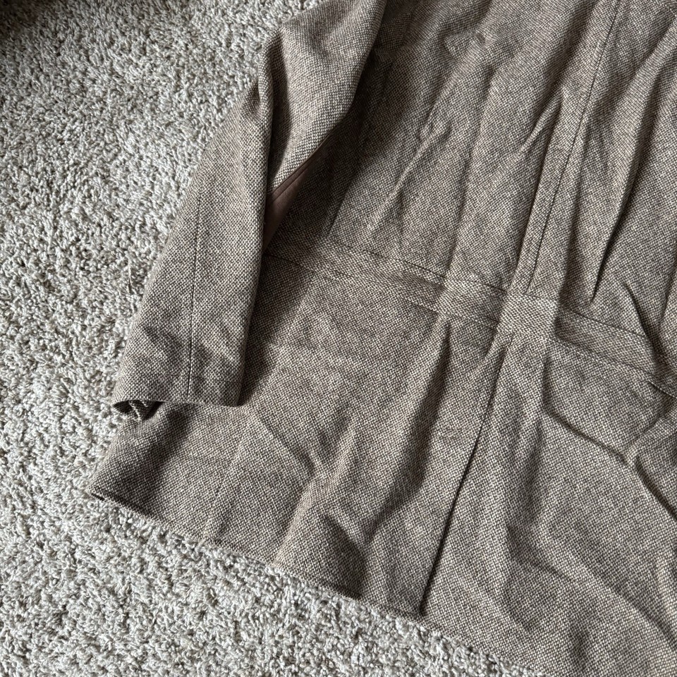 Orvis Donegal Tweed Hunting Jacket Men's Size XXL Wool Brown Elbow ...