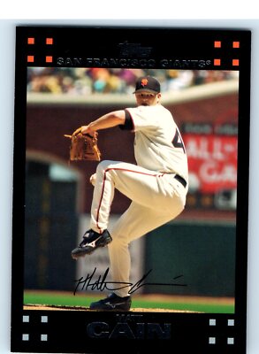 2007 Topps #187 Matt Cain Red Back Very Good | eBay