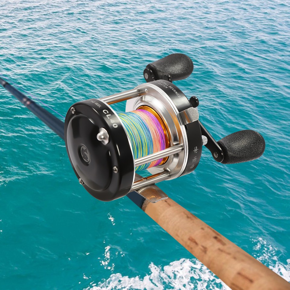 Baitcasting Fishing Reel Conventional Reel Round Baitcasting Reel for ...