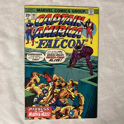 Captain America And The Falcon #187 - July 1975 / Marvel Comics | eBay