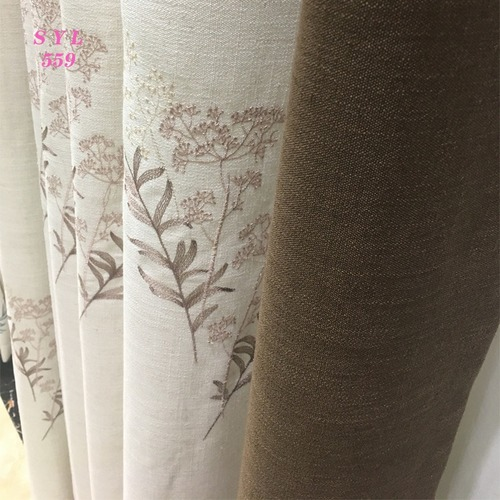 High End Chinese Style Linen Embroidered Curtain Screens Room Curtains ...