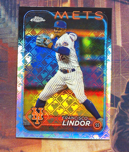 2024 Topps Chrome Logofractor - #137 Francisco Lindor Logofractor ...