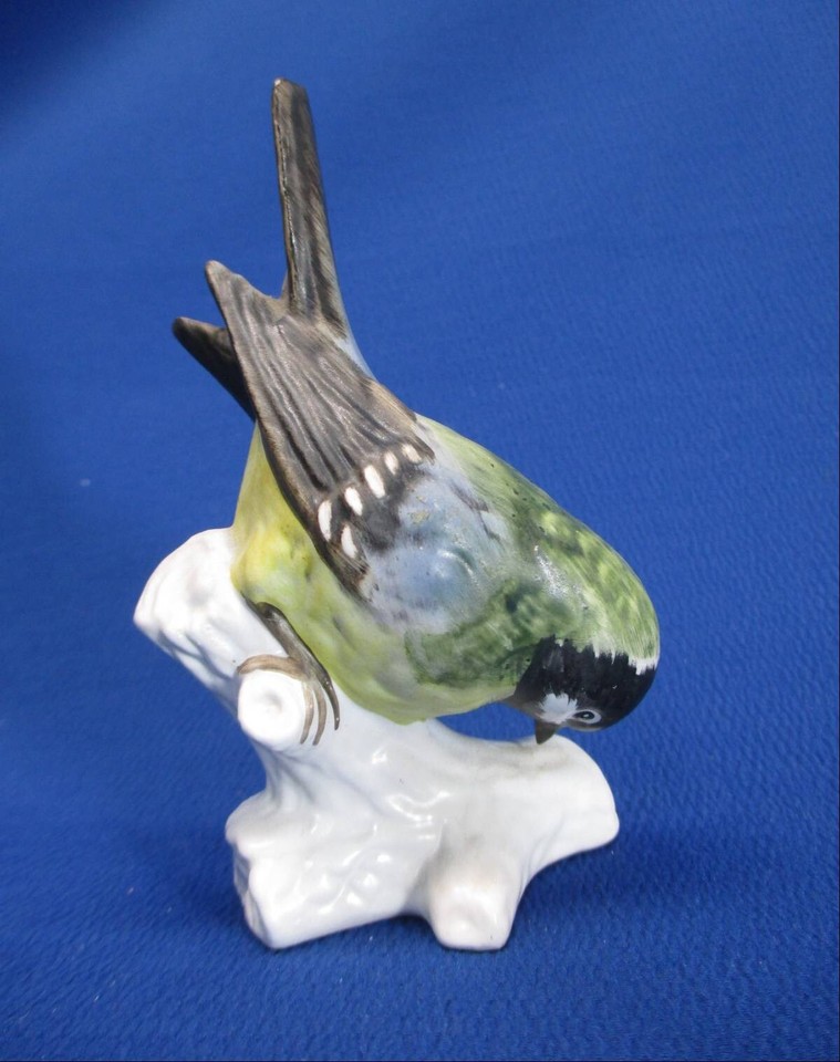 GOEBEL W. GERMANY GRAY, GREEN & BLUE BIRD FIGURINE V & BEE GOEBEL ...
