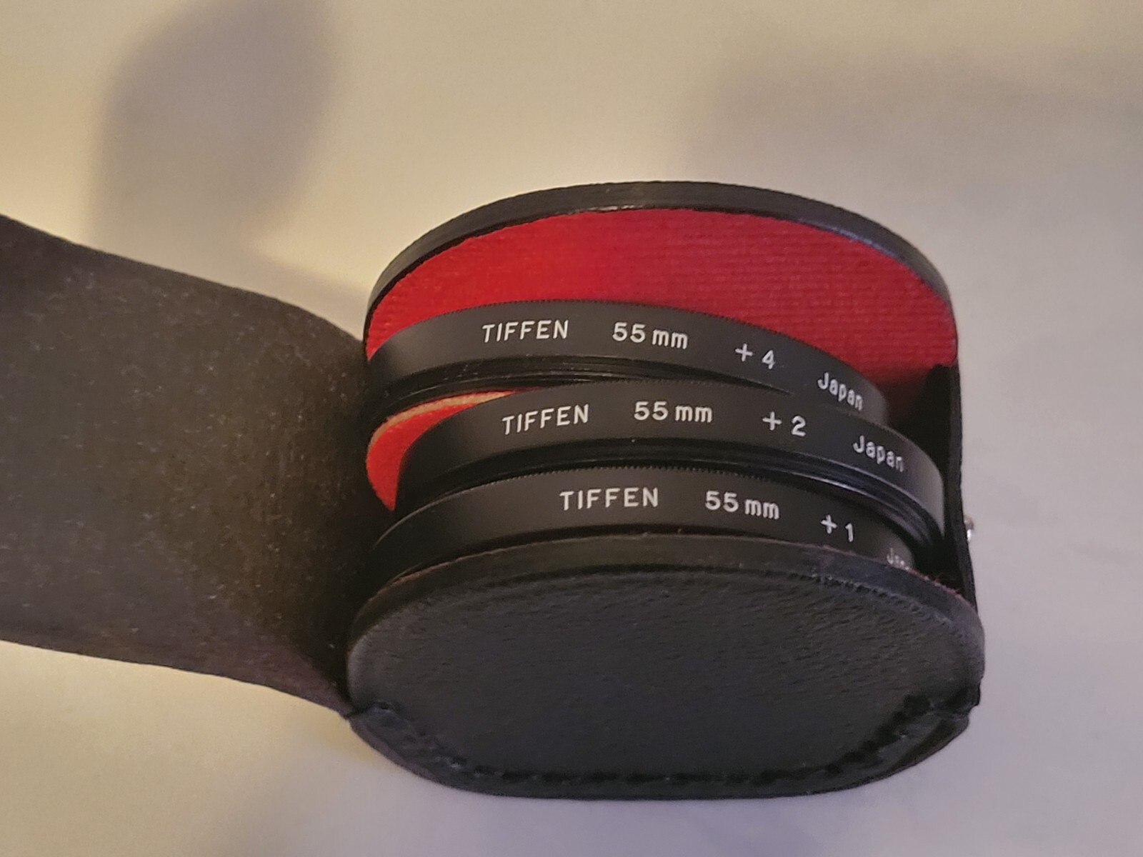 3 Tiffen 55mm Camera Lens Filters +1, +2, +4 & Case | eBay