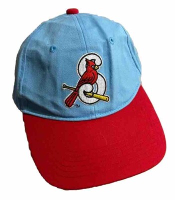 Kids Size St Louis Cardinals Baseball Cap Hat Blue Red Hook and Loop ...