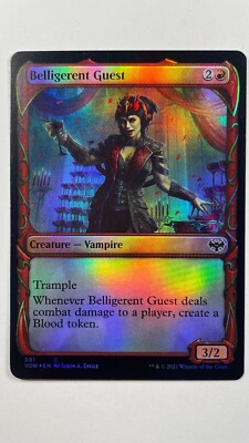MTG Innistrad Crimson Vow Belligerent Guest Showcase Foil #301 | eBay