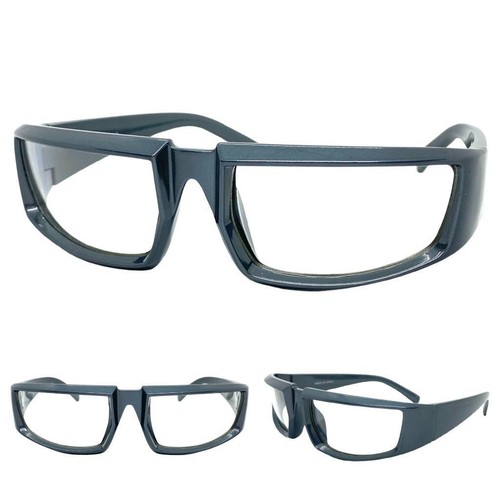 Men's Classic Sporty Modern Wrap Around Clear Lens EYE GLASSES Thick ...