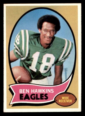 1970 Topps Football #98 Ben Hawkins NM *d3 | eBay