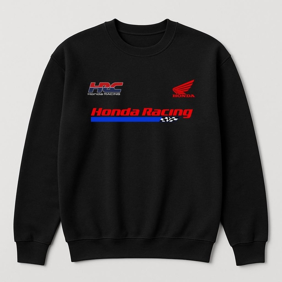 Honda Racing HRC Logo Motorsport Graphic Fashion Unisex Sweatshirt | eBay