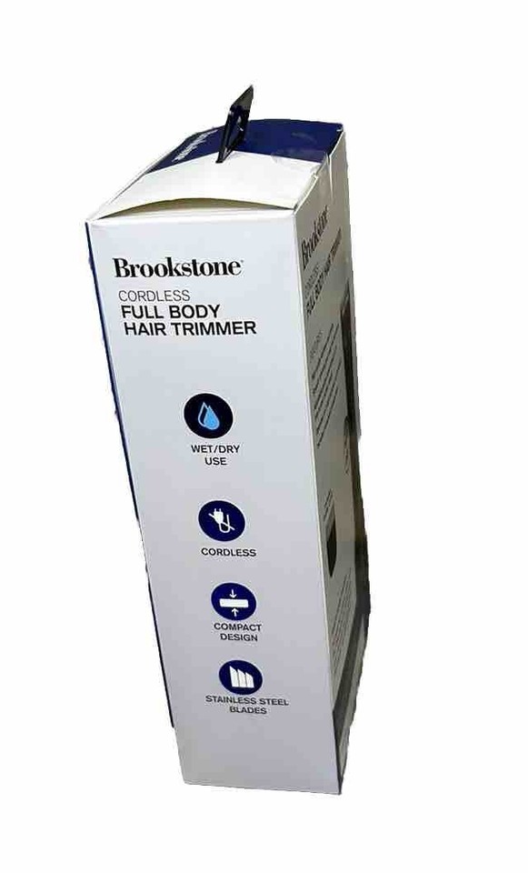 NEW~Brookstone~Cordless Wet Dry Full Body Hair Trimmer, Black | eBay