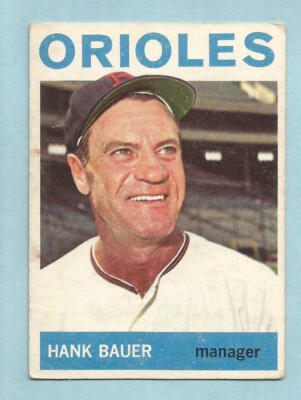 1964 Topps Baseball Hank Bauer #178 MANAGER Baltimore Orioles EX **2 | eBay