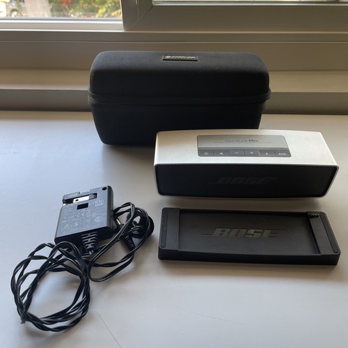 Bose SoundLink Mini Portable Bluetooth Speaker - Silver WITH CASE! | eBay
