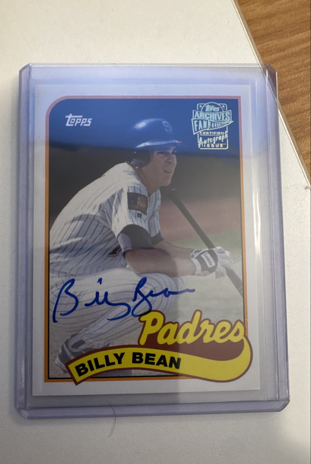 2017 Topps Archives - Fan Favorite Autographs Billy Bean On Card Auto ...