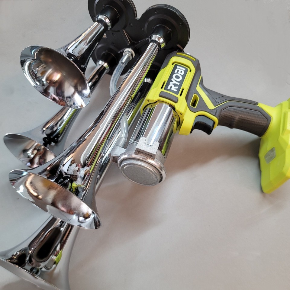 Ryobi Train Air Horn + Remote Control Quad 18V Drill Impact Sports Boat ...