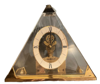 Howard & Miller Pyramid Golden Gear Clock Working 621-262 | eBay
