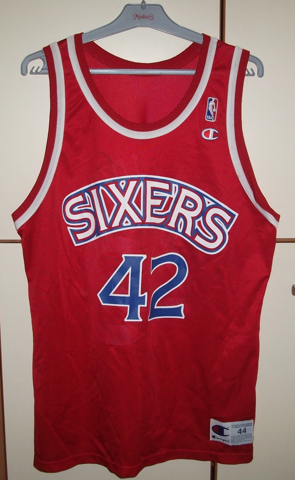 JERRY STACKHOUSE #42 RETRO CHAMPION NBA PHILADELPHIA 76ERS JERSEY ...