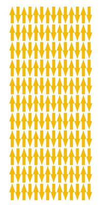 Golden Yellow Arrows Vinyl Color Code Inventory Label Stickers 1/2" x 3 ...