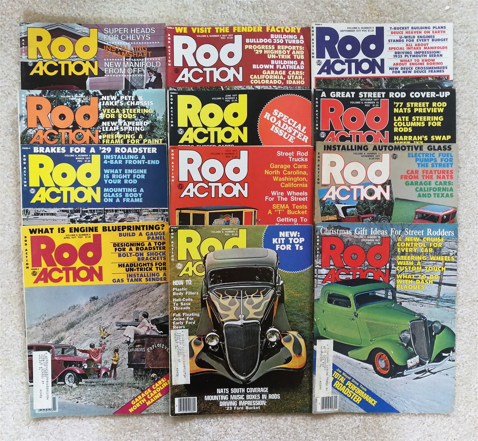 Rod Action Magazine 1977 - The Complete Year Set - All 12 Issues | eBay