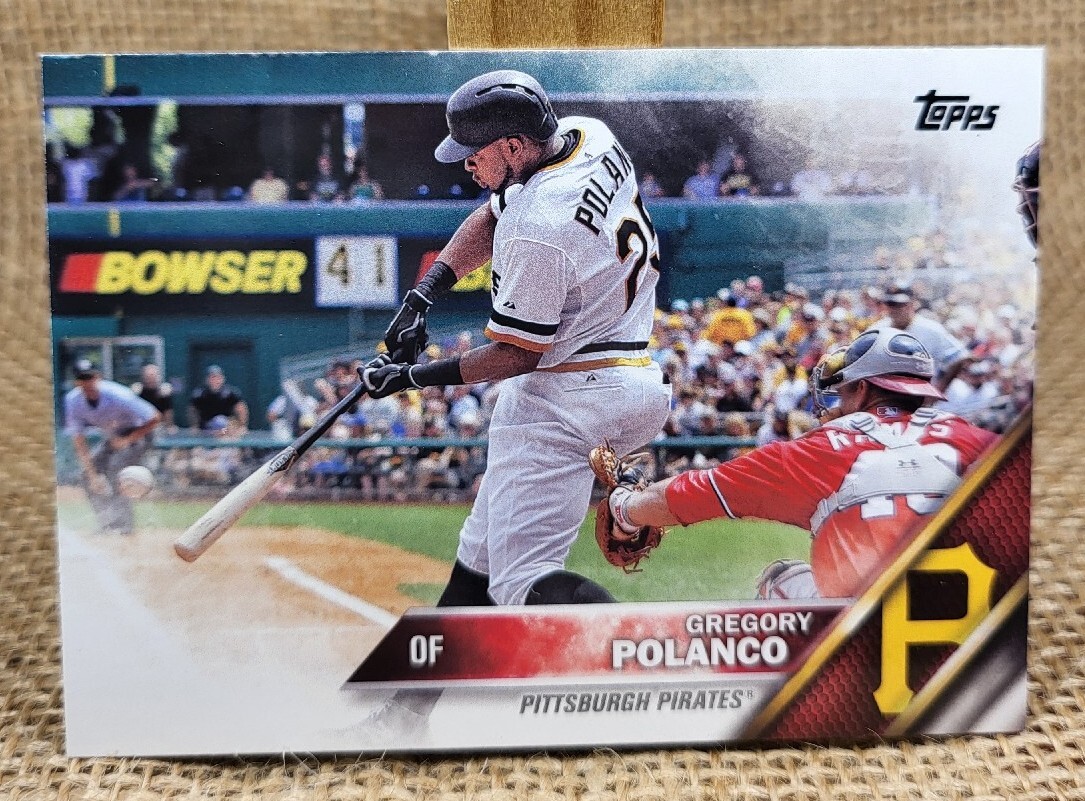 2016 Topps Series 2 Gregory Polanco Baseball Card #428 Pirates FREE S&H ...