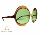 Vintage sunglasses Unknown Brand made In France 1960S lens Glass Green ...