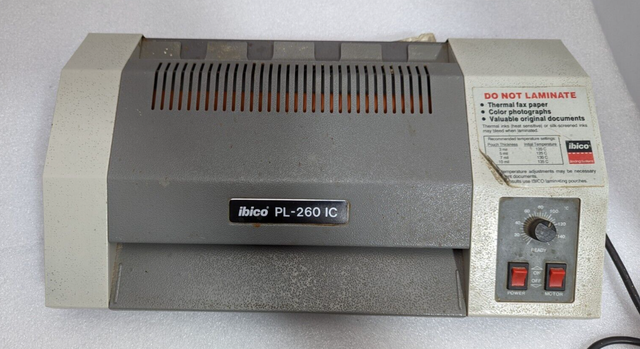 Ibico Pl-260 IC Laminating System Tested Working Laminator for sale ...