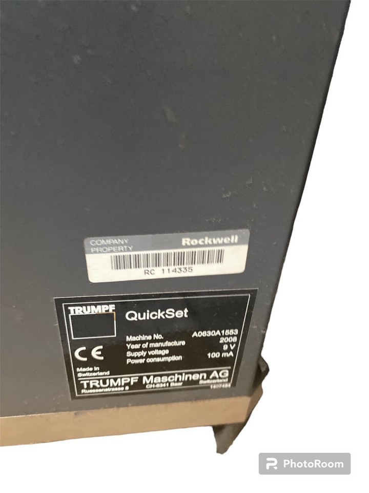 Trumpf A0630A1533 QuickSet Trumatic Punch & Nibbling Machine | eBay