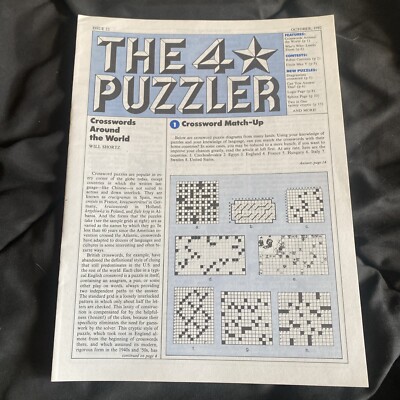 The Four Star Puzzler Issue 22 | eBay