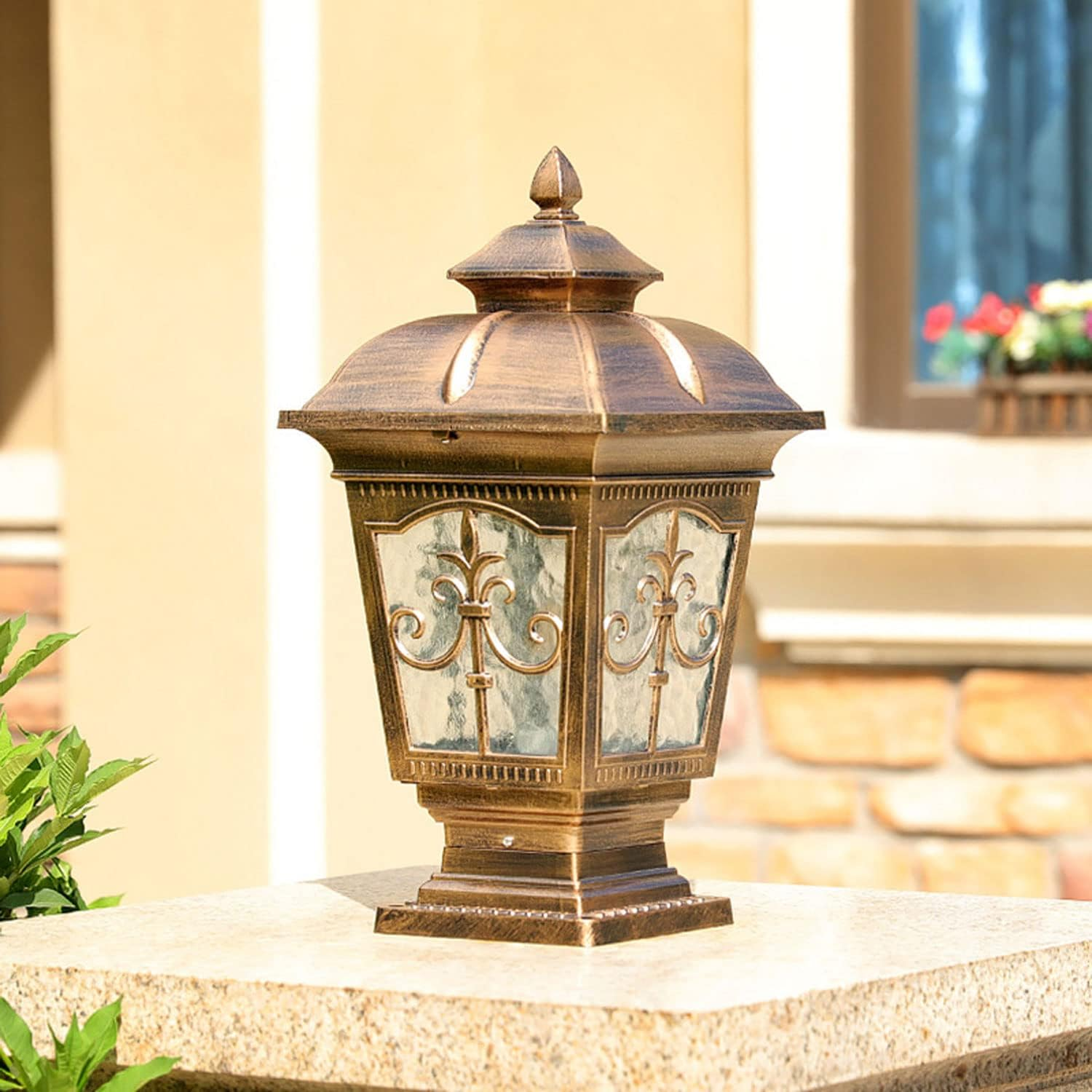 Outdoor Column Lights, Square Pillar Lights Waterproof Outdoor Post ...