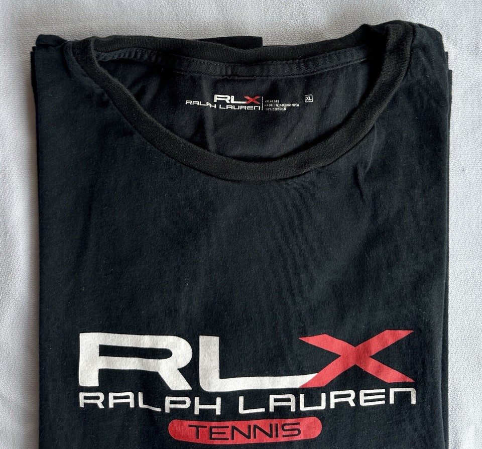 Mens Ralph Lauren RLX Tennis XL TShirt US OPEN NYC TENNIS On Back | eBay