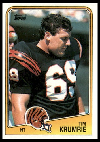 1988 Topps #347 Tim Krumrie Cincinnati Bengals Football Card | eBay