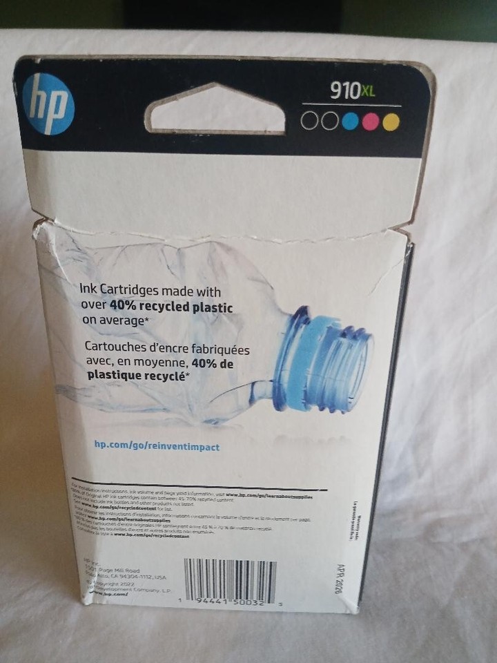04/2026 Set of 5 GENUINE HP 910XL Black & 910 Color Inks 8010 8010e ...