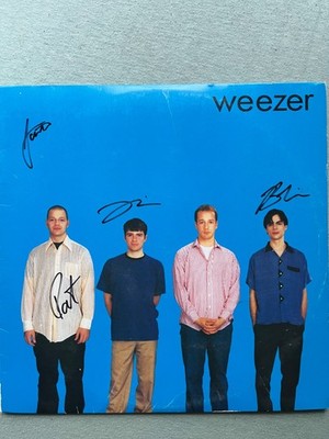 Signed Weezer Blue Album LP Vinyl Record w/ Autographed Jack | eBay