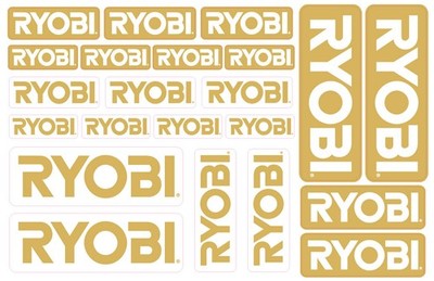 Ryobi stickers, Large set Ryobi decals, stickers graphics decals ...