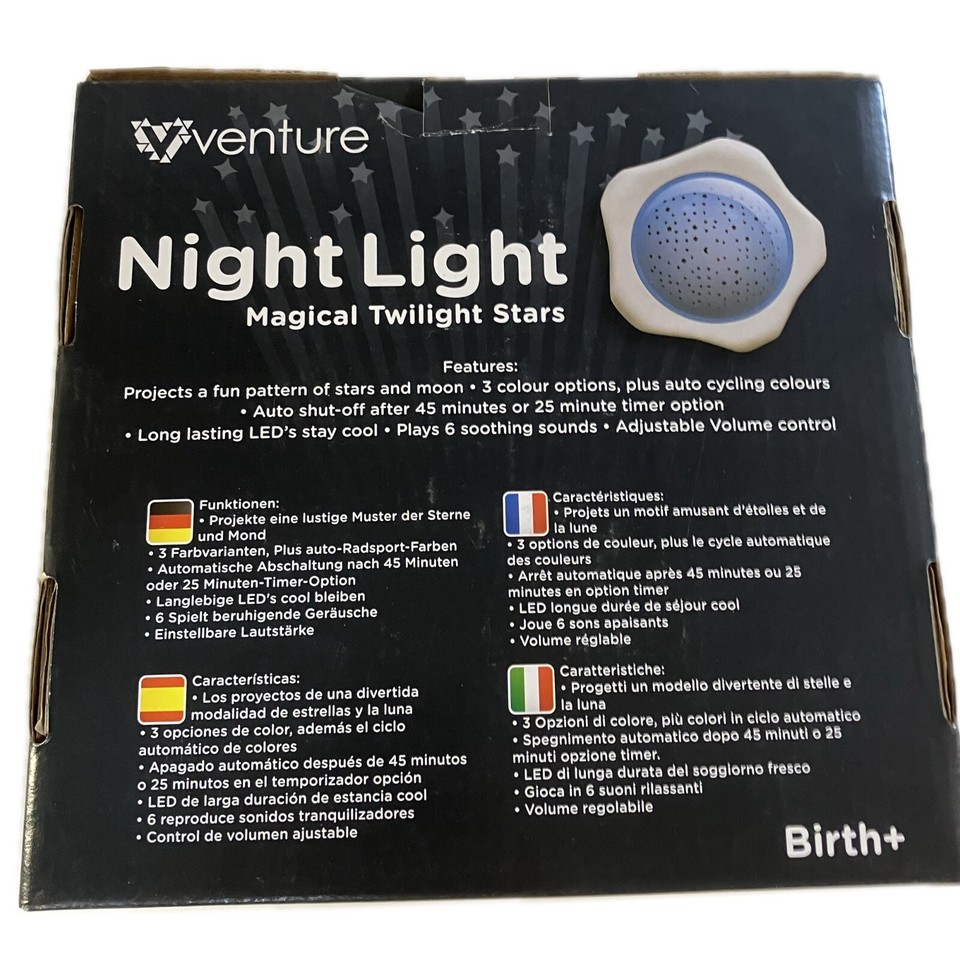Venture | Magical Twilight Stars | Baby Night Light Star Projector ...
