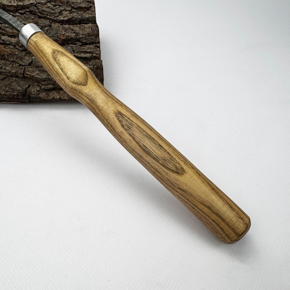 Hand-Forged Swan Neck Gouge – 52100 Steel Blade, Ash Handle, Sculpting ...