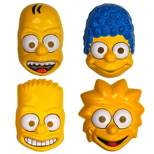 The Simpsons Vintage Ben Cooper Halloween Mask Set Bart Lisa Homer ...