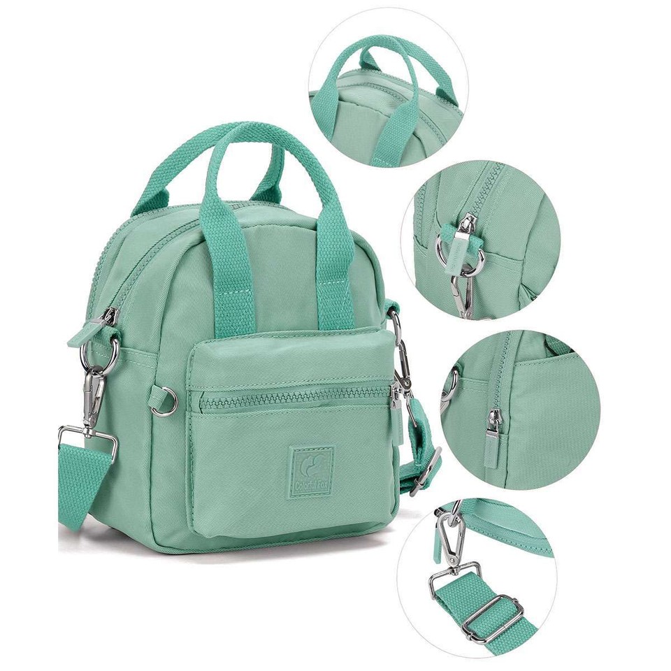 Waterproof Mini Backpack Women Purse Nylon Shoulder Rucksack Small ...