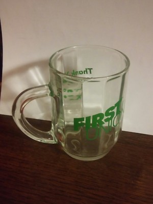 000 Vintage First Union Bank Clear Tellers Thank You Mug 1997 VA/MD/DC ...