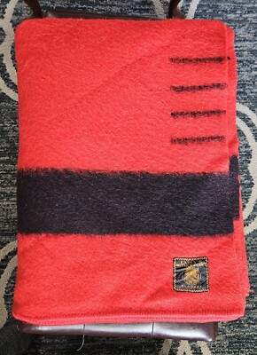 Vintage Early's Witney Point Blanket, Red 4 Point Full Size 100% Wool ...