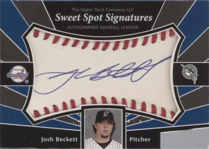 2004 Upper Deck Sweet Spot - Signatures Josh Beckett #SS-BE (AU, MEM ...