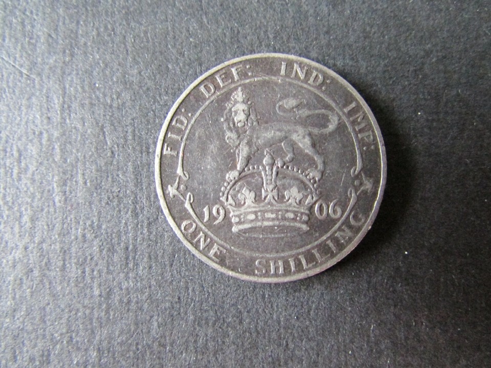1906 USED EDWARD VII SILVER ONE SHILLING. | eBay UK