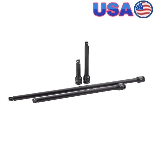 4pcs 3/8 Drive Impact Wobble Extension Set Flexible Tool Access Storage ...