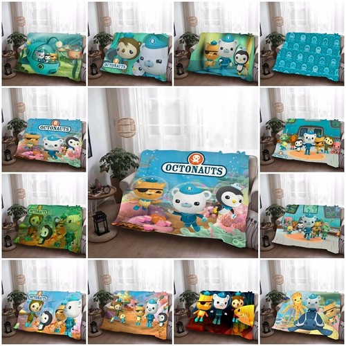 The Octonauts Flannel Blanket Cozy Warm Nap Sofa Bedroom Bedspread Kids ...