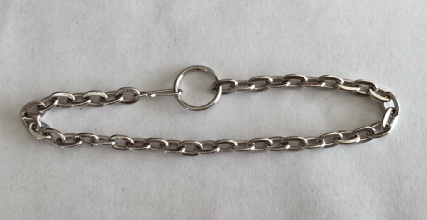 White Metal Chain Bracelet approx 8" in VGC | eBay UK