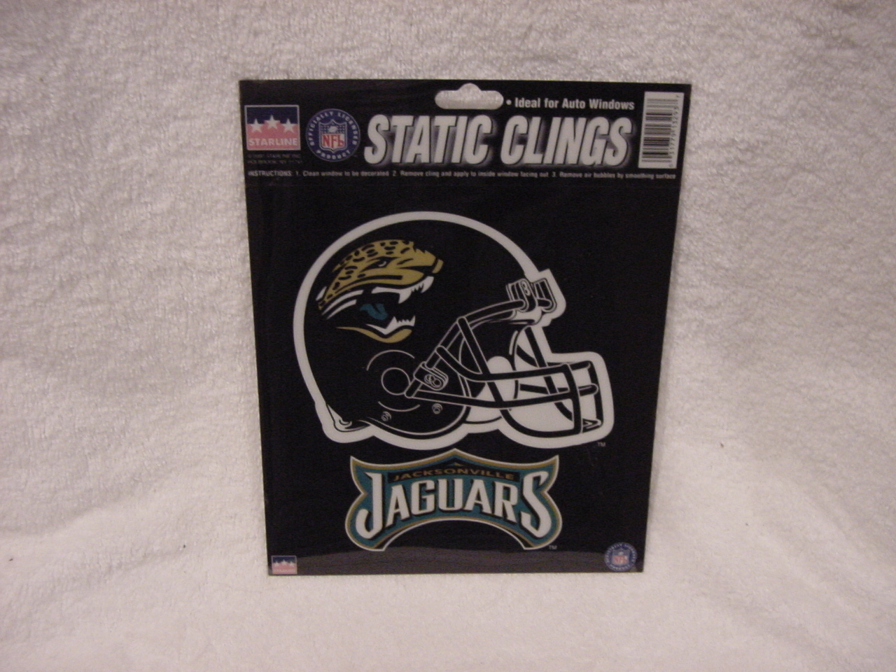 SWEET Jacksonville Jaguars Static Cling Auto Decals, NEW&NICE!! | eBay