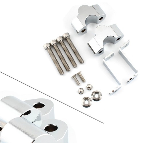 Chrome Handlebar Heightening Riser Bar Clamp Mount For BMW R18 Classic ...